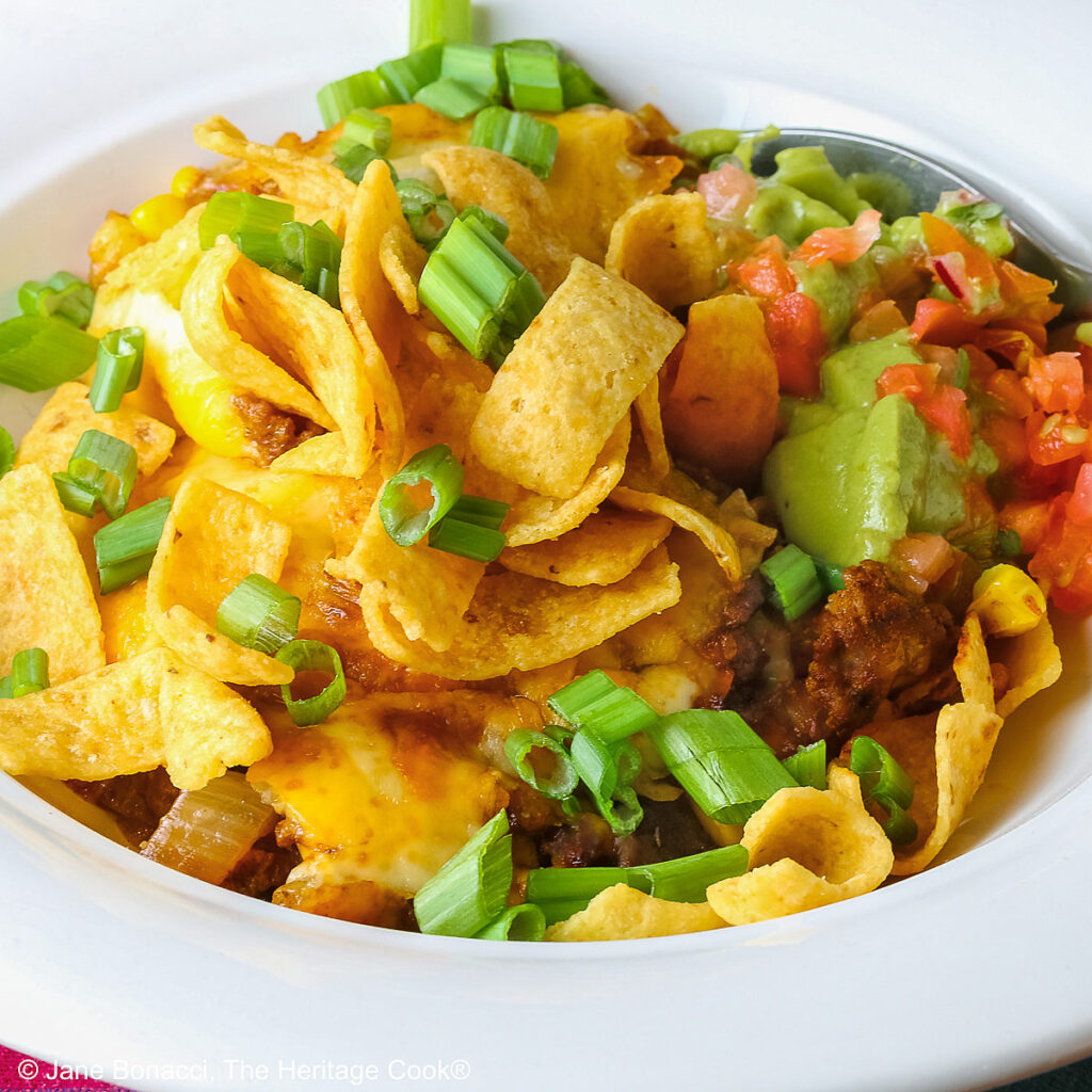 Frito Walking Taco Casserole (GF) • The Heritage Cook
