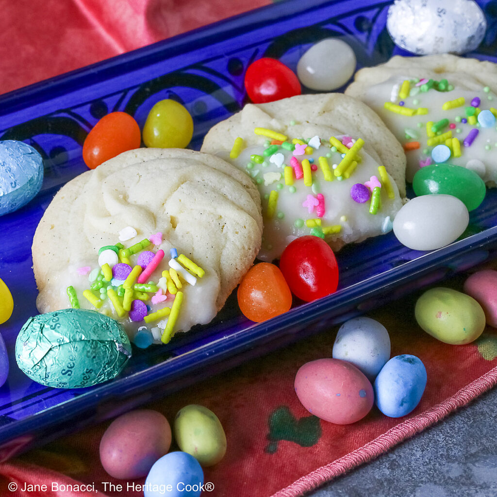 Danish Butter Cookies with White Chocolate Glaze (GF) • The Heritage Cook
