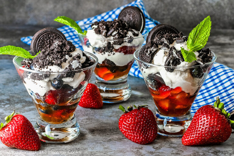 Fresh Berry Oreo Cream Parfaits (GF) • The Heritage Cook